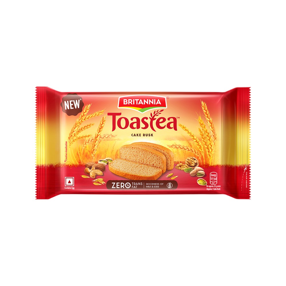 Britannia Toastea Cake Rusk Price - Buy Online at ₹31 in India
