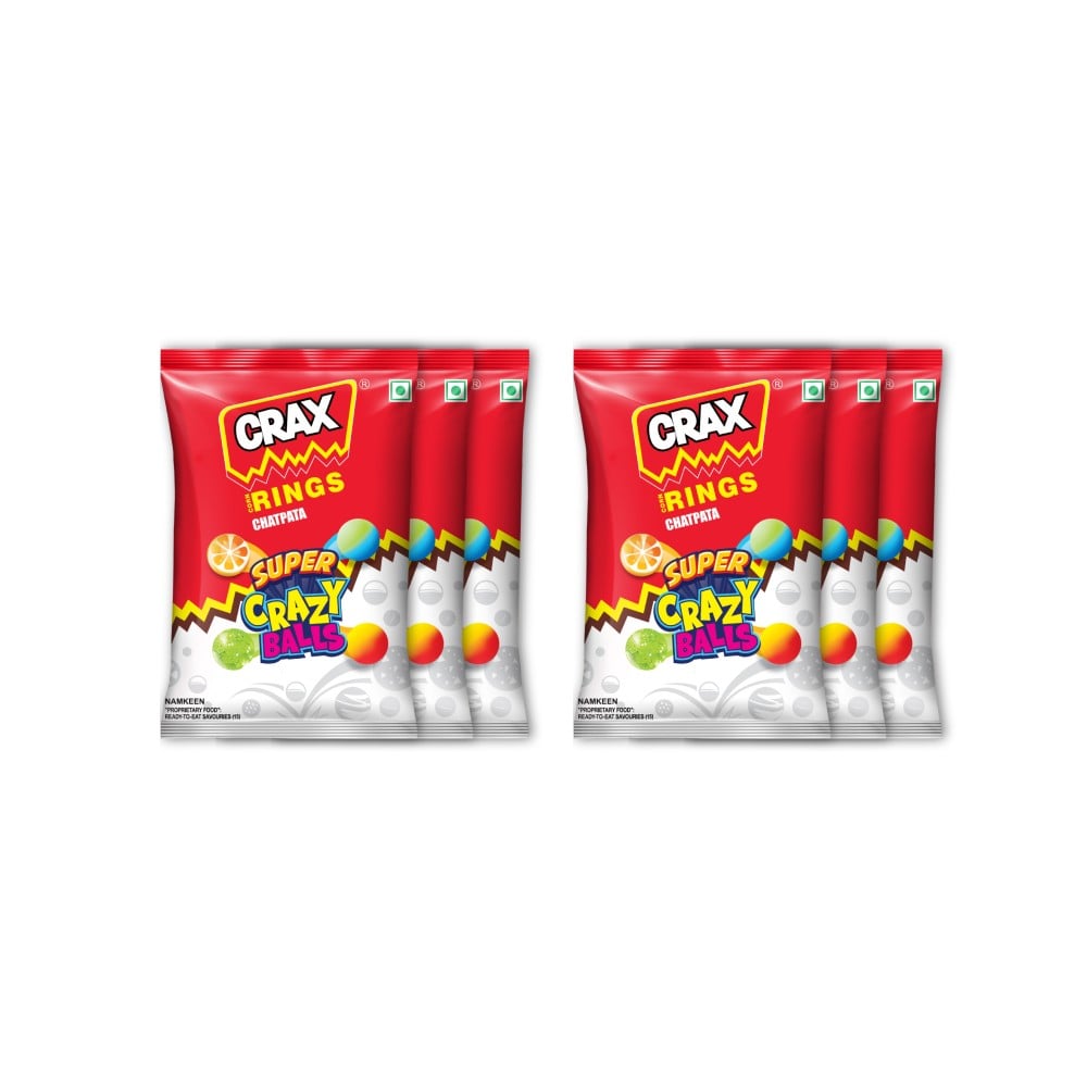 Crax Corn Rings Chatpata Masala Puffs Snacks - with Super Toys - Combo ...