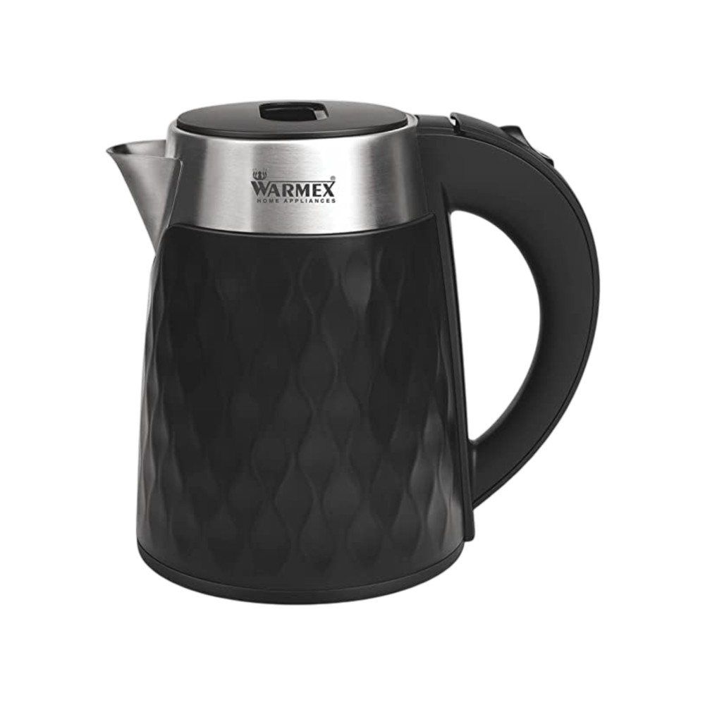 Warmex Double Wall Electric Kettle (1500W, Boil & Serve-09, Black ...