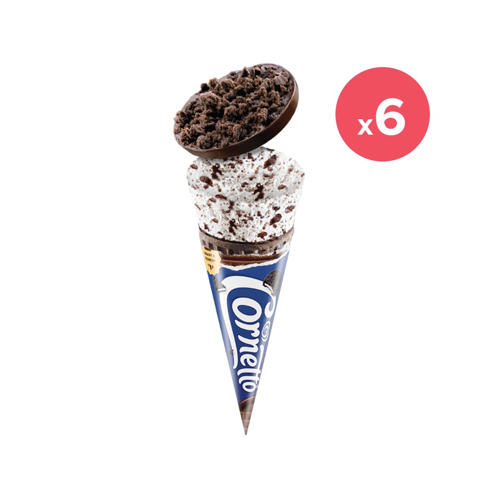 Kwality Walls Cornetto Oreo Frozen Dessert Cone - Pack of 6 Price - Buy ...