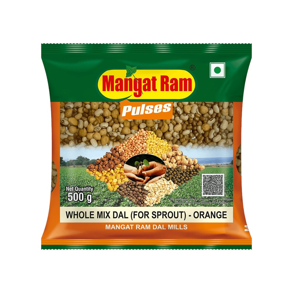 Mangat Ram High Protein Whole Mix Dal For Sprout- Orange Price - Buy ...