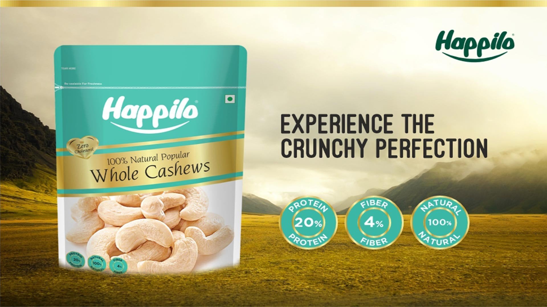 Happilo 100% Natural Popular Whole Cashew - Pack of 2 Price - Buy ...