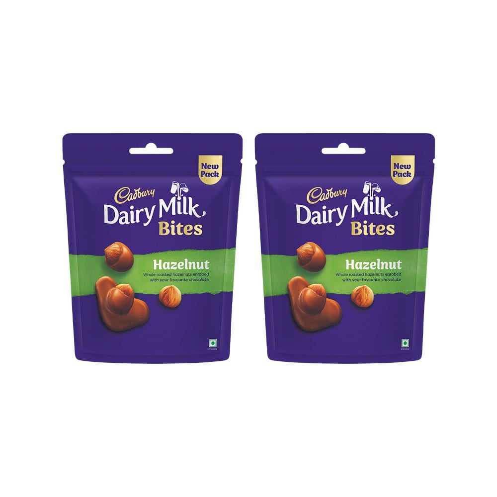 Cadbury Dairy Milk Bites Assorted Chocolate Pack - Hazelnut - Pack of 2 ...