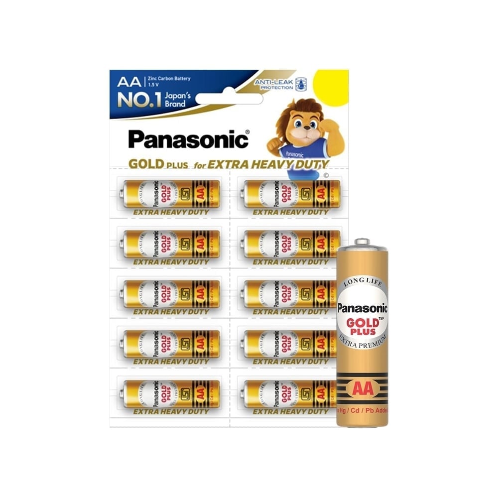 Panasonic AA Carbon Zinc Battery Gold Plus Price - Buy Online at Best ...