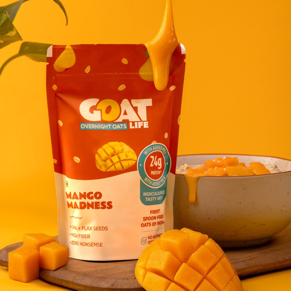 GOAT Life High Protein Overnight Flavoured Oats Mango Madness Price ...