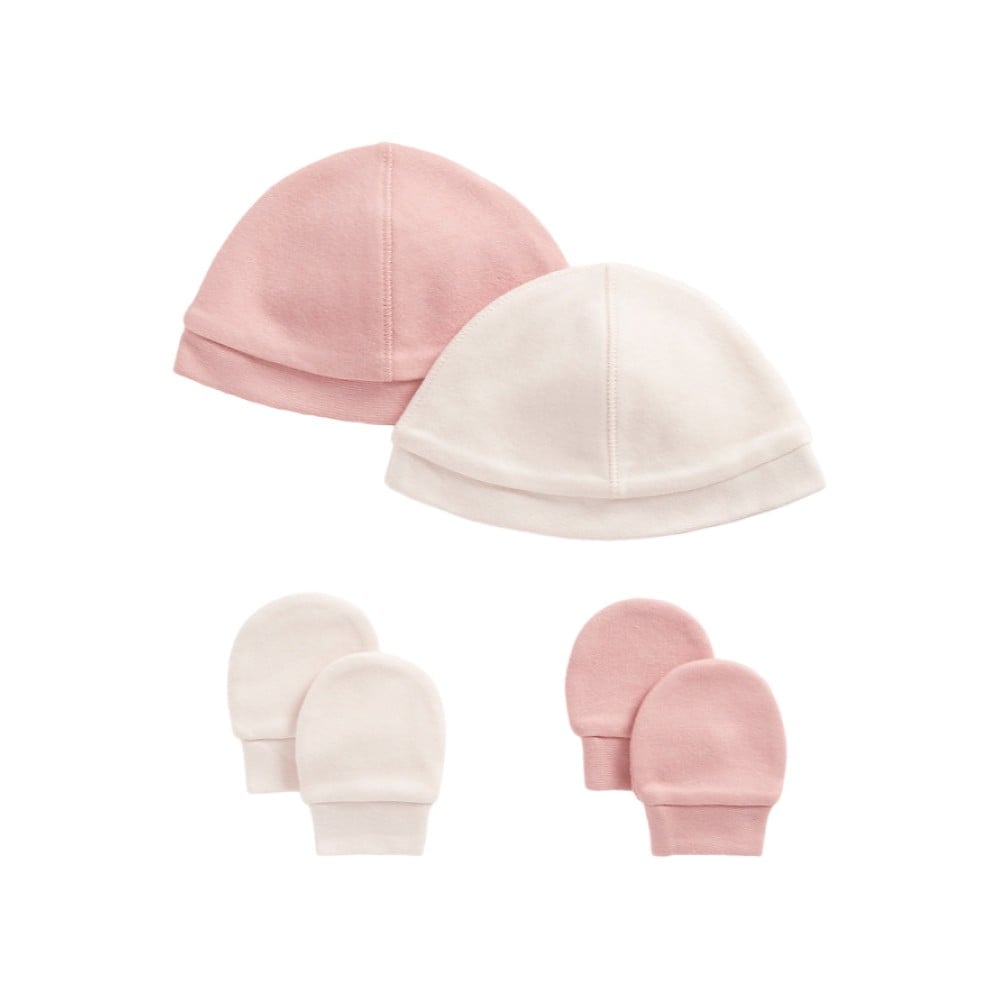Mothercare Baby Cap & Mitten Set (Pink, 0 - 3 months) Price - Buy ...