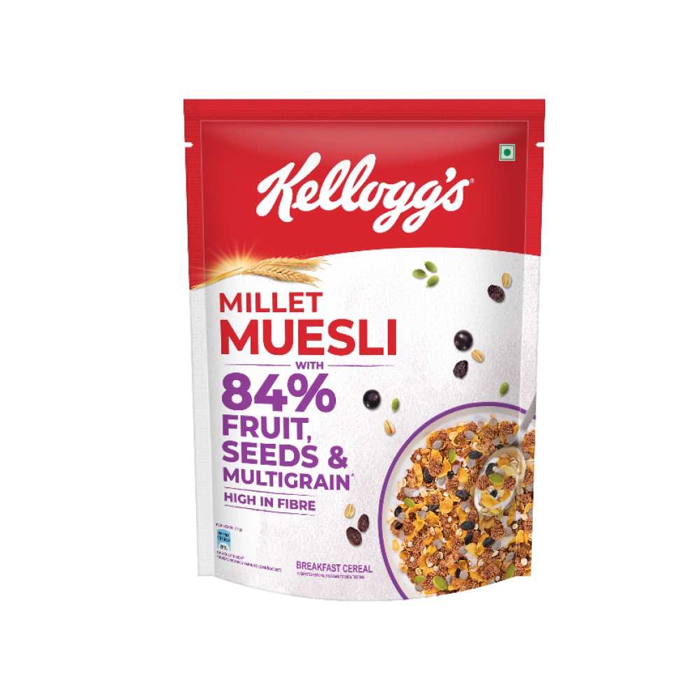 Kellogg's Millet Breakfast Cereal Muesli Price - Buy Online at ₹199 in ...