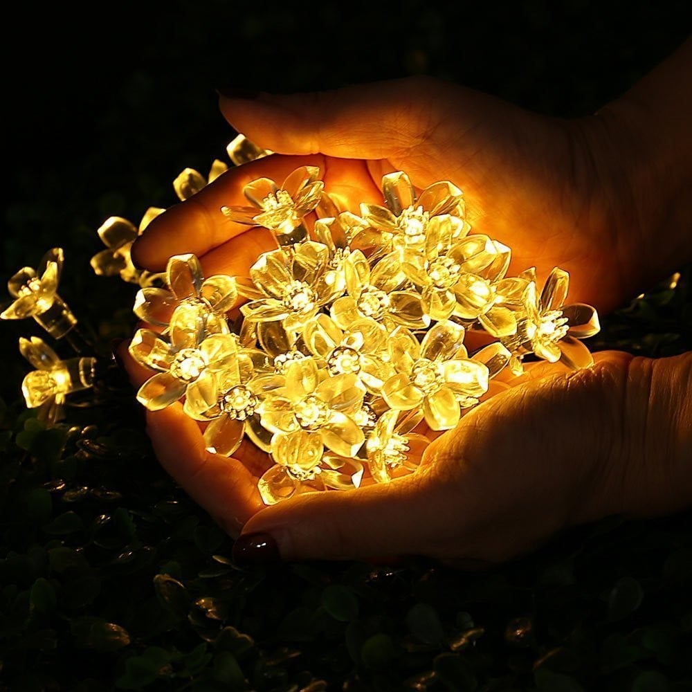 Warm White 16 LED Blossom Floral Fairy String Shape Light (2 W ...