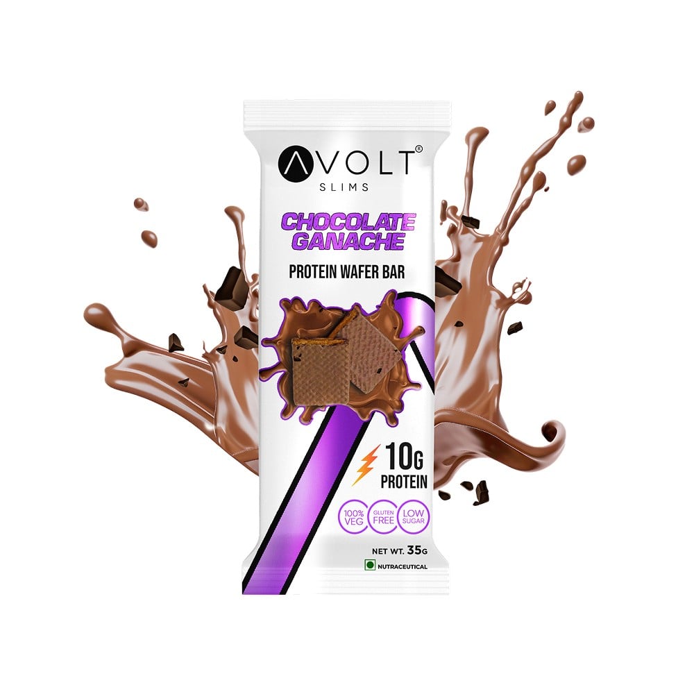 Avolt Slims Chocolate Ganache 10g Protein Wafer Bar Price - Buy Online ...