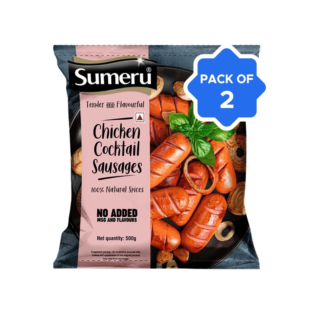Sumeru Cocktail Chicken Sausage (Frozen) - Pack of 2 Price - Buy Online ...