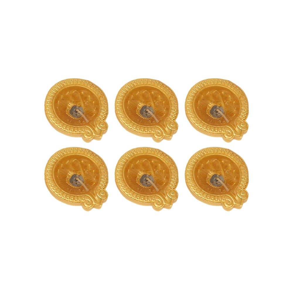 Transparent Gel Filling 6 Pcs Diya Set (Golden) by GHH Price - Buy ...