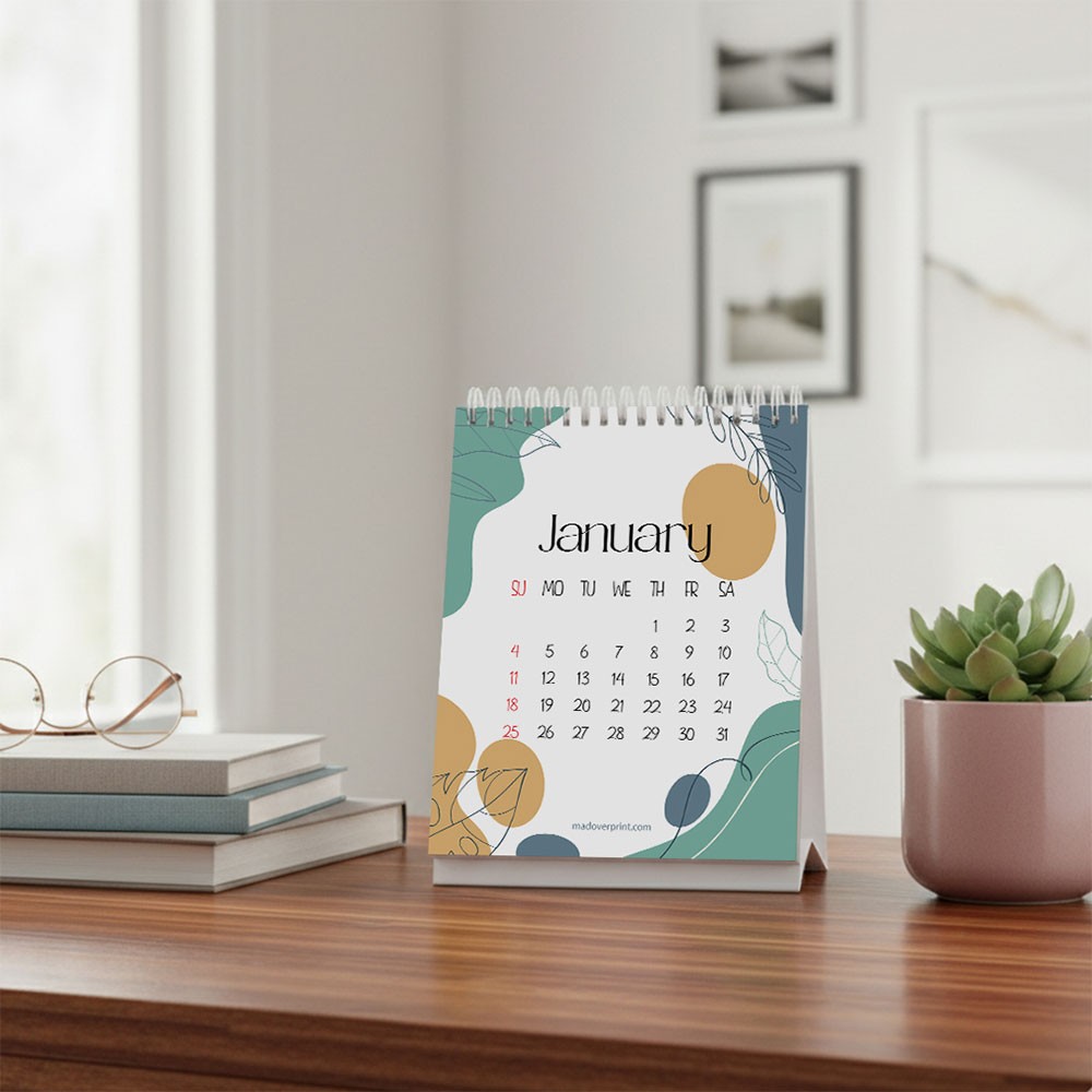 Mad Over Print Abstract Desk Calendar 2026 (Multicolour) Price - Buy ...