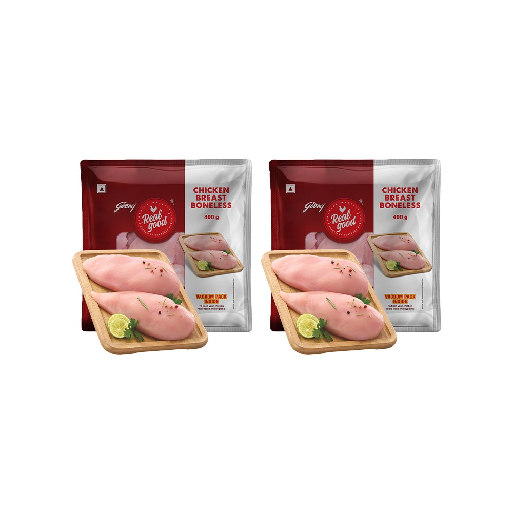 Godrej Real Good Chicken Breast (Boneless) - Pack of 2 Price - Buy ...