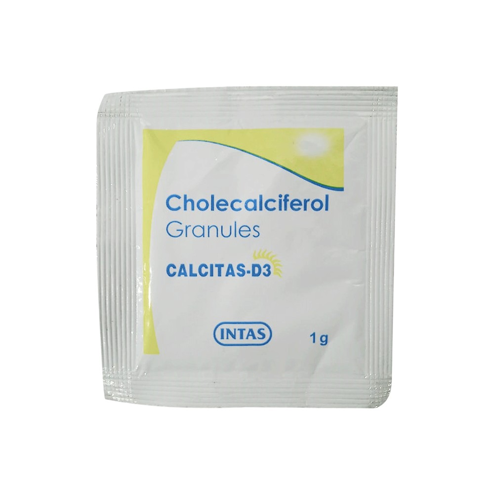 Calcitas D3 Sachet Of 1gm Granules Price - Buy Online at ₹19 in India