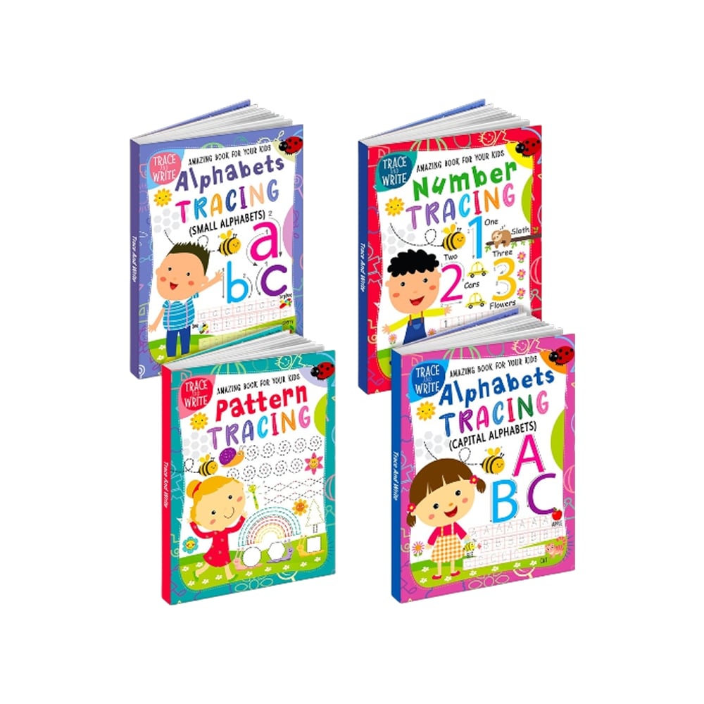 Alphabet, Number & Pattern Tracing Early Writing Practice Books Price ...
