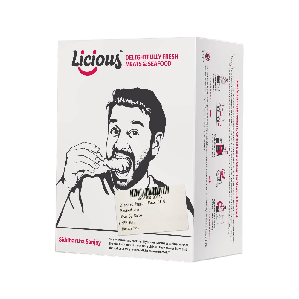 Licious Farm Fresh Classic White Eggs Price - Buy Online at ₹76 in India