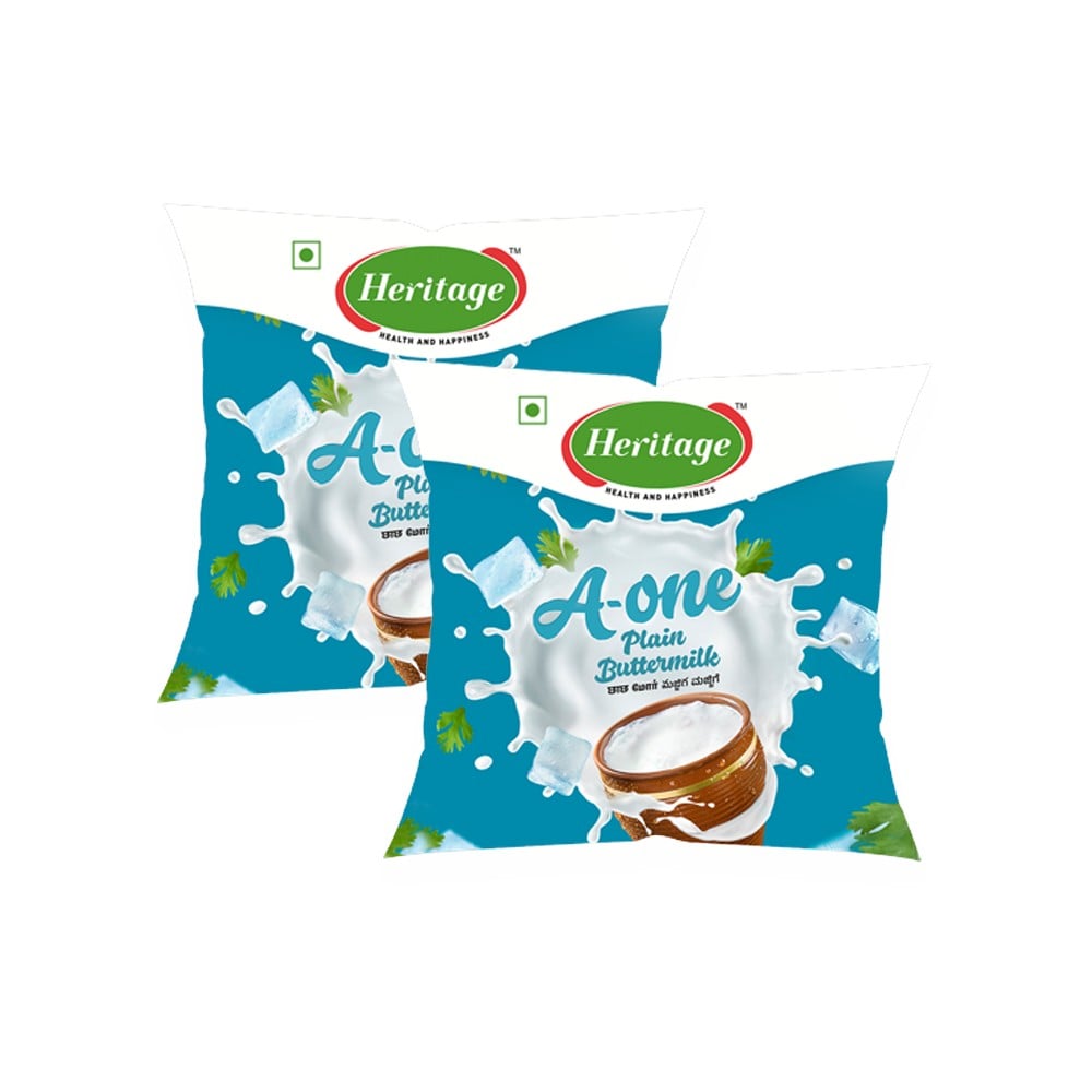 Heritage A-One Unsalted Buttermilk - Pack of 2 Price - Buy Online at ...