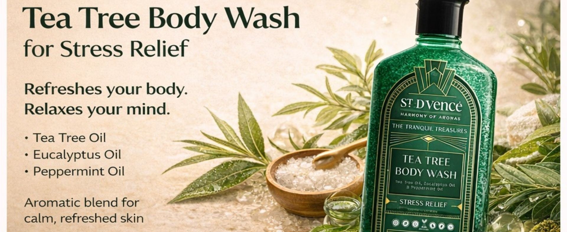 St. D'Vence Tea Tree Body Wash Price - Buy Online at ₹599 in India