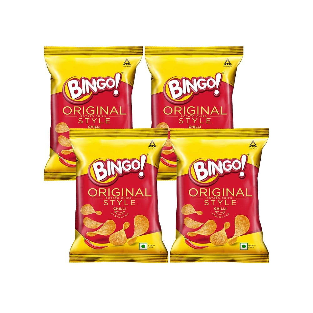 Bingo Original Style Chilli Potato Chips - Pack of 4 Price - Buy Online ...