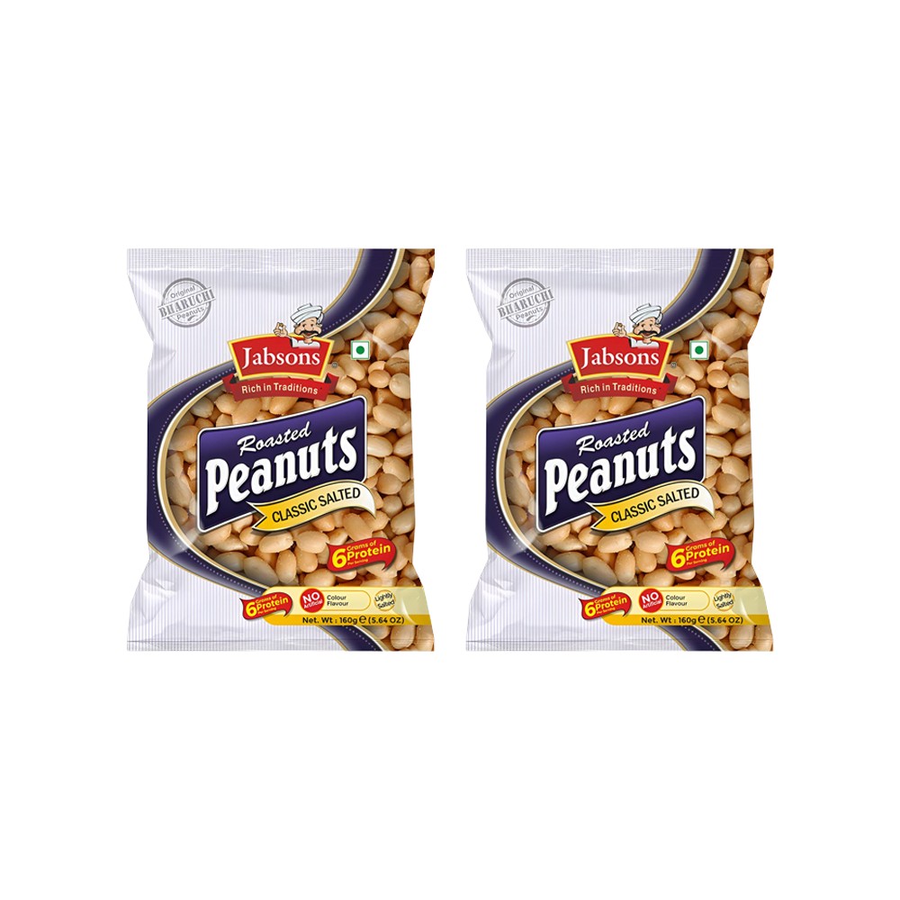 Jabsons Roasted Peanuts Classic Salted - Pack of 2 Price - Buy Online ...
