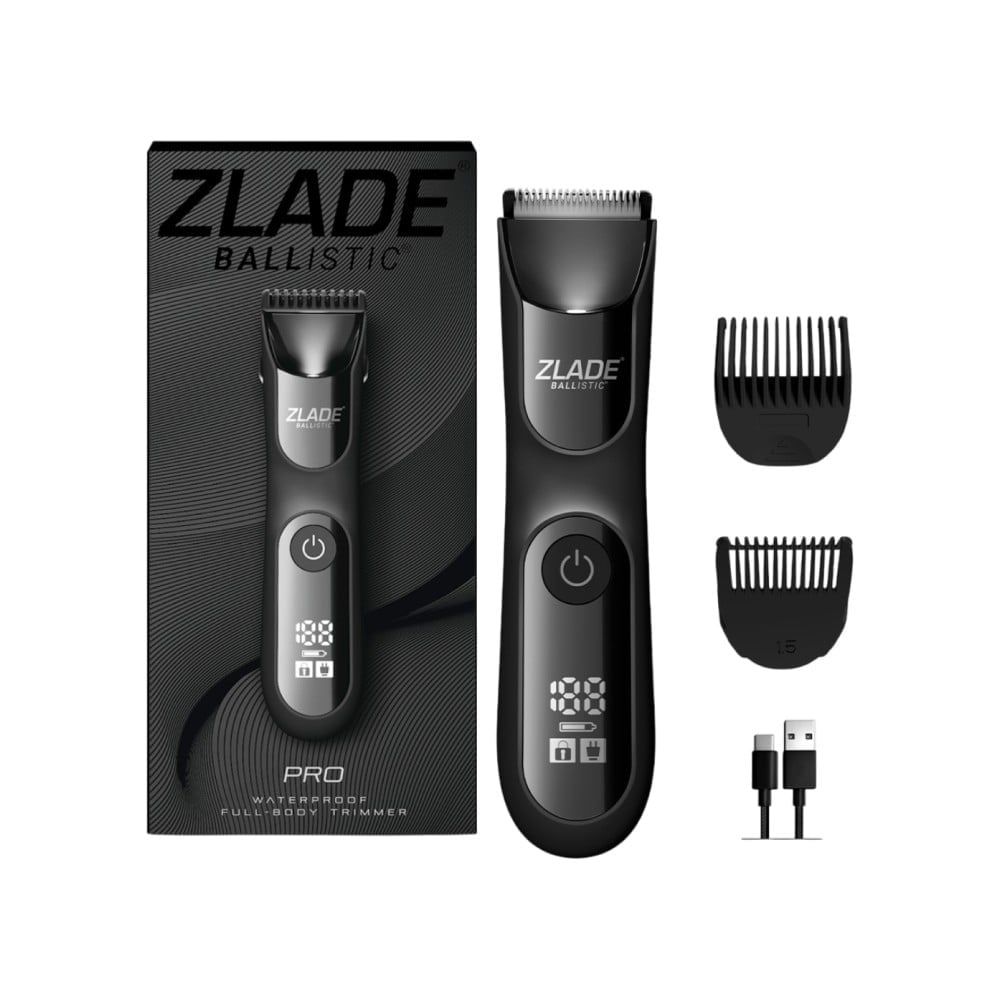 Zlade Ballistic Pro Waterproof Male Body Trimmer with Ceramic Blades ...