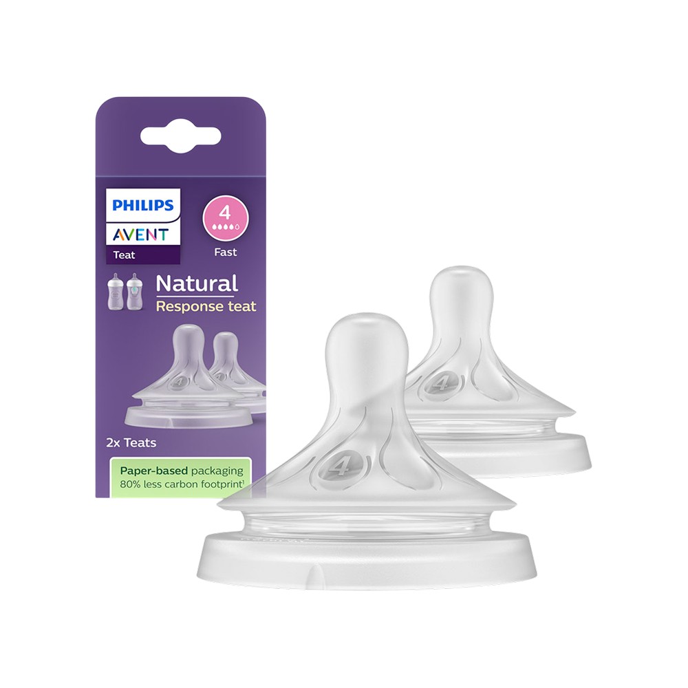 Philips Avent Natural Medium Flow Baby Feeding Nipple 3+ Months, BPA ...