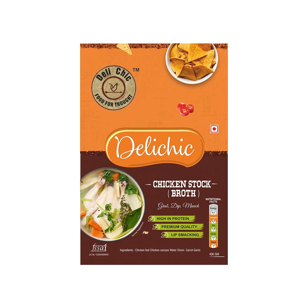 Delichic Raw Chicken Stock Broth Price - Buy Online at Best Price in India