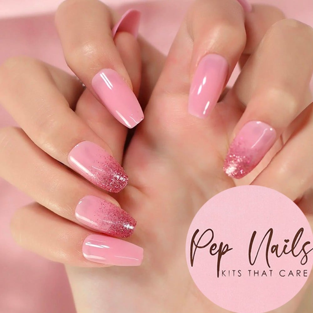 Pep Nails Luxury Coffin Shape Press On Nails Kit (Camellia) Price - Buy ...