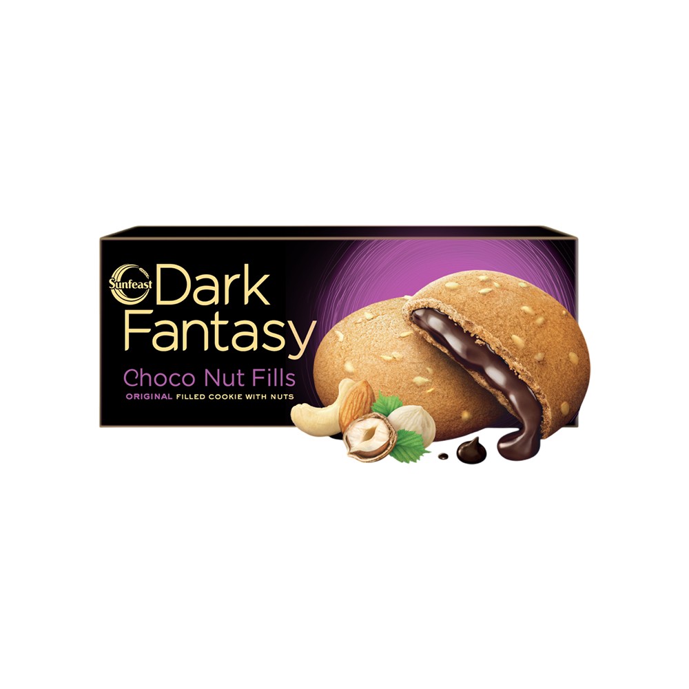Sunfeast Dark Fantasy Choco Nut Fills Cookies Price - Buy Online at ₹43 ...