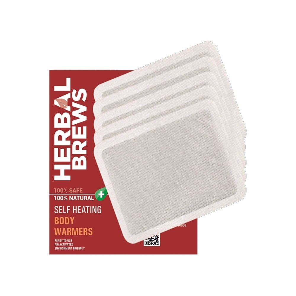Herbal Brews Self Heating Carbon Fibre Body Warmer Heat Pouch (Grey ...
