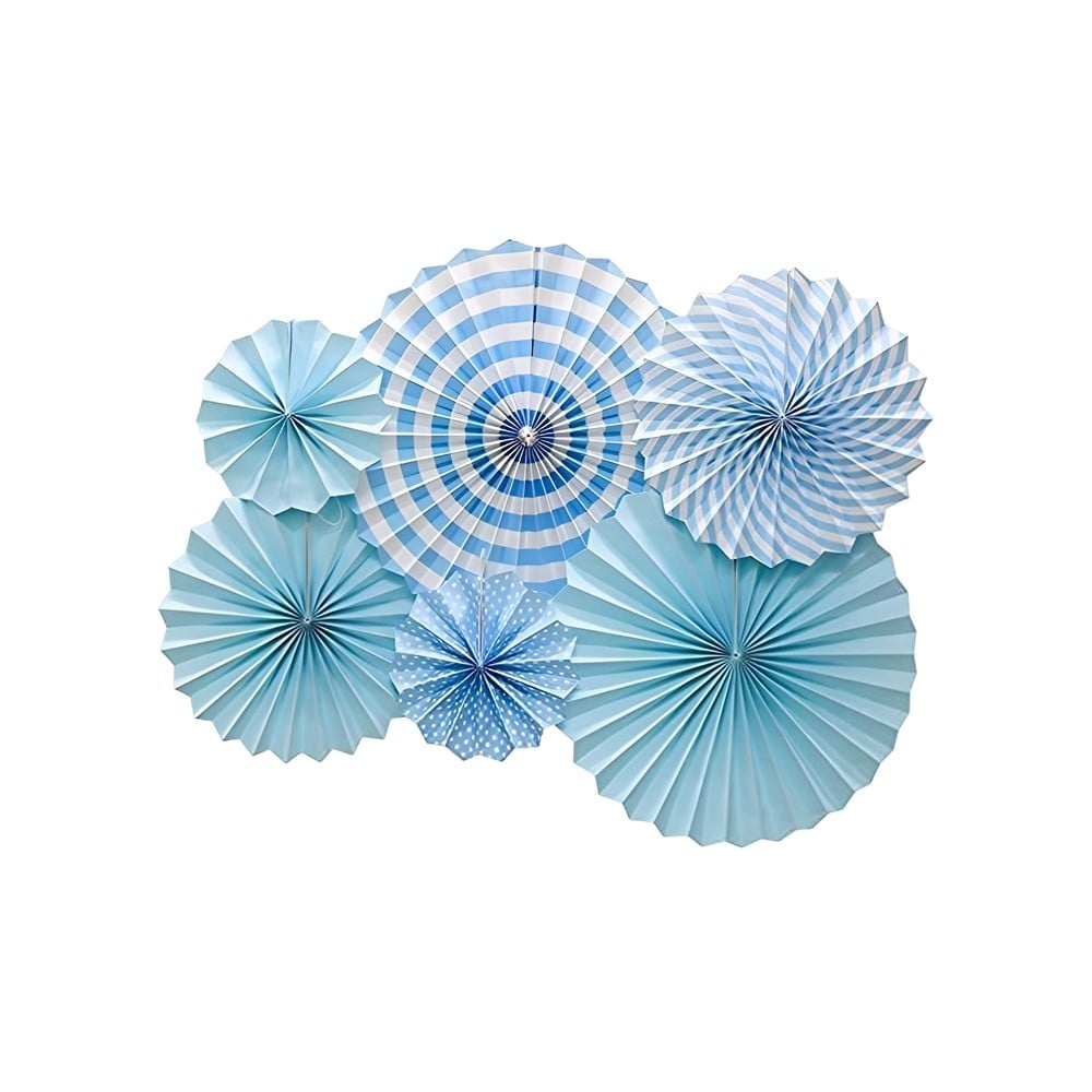 Paper Fans For Wall Décor (Blue) by Picfest Price - Buy Online at Best ...