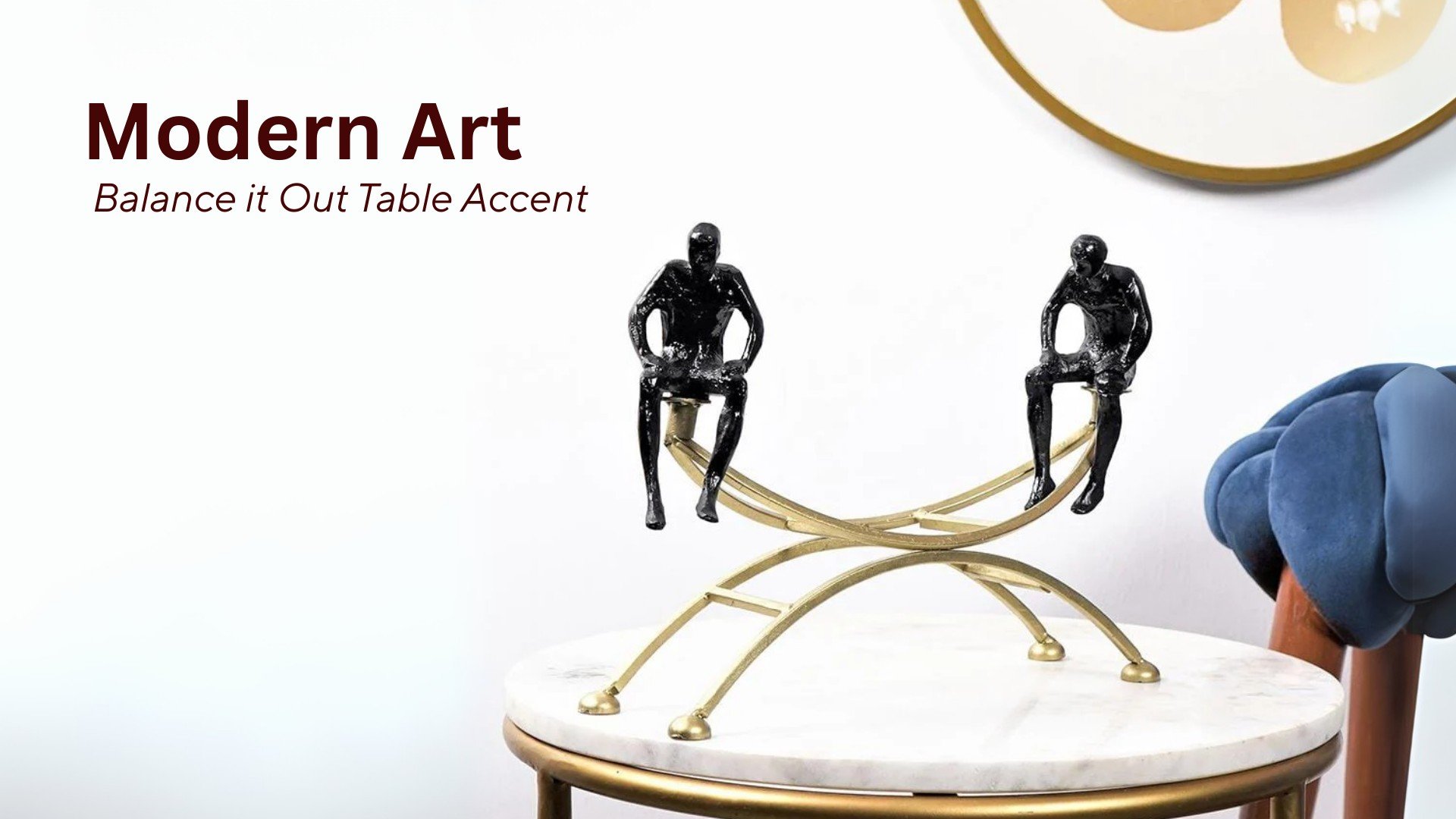 Modern Art Balance it out Showpiece (Black) - The Artment Price - Buy ...