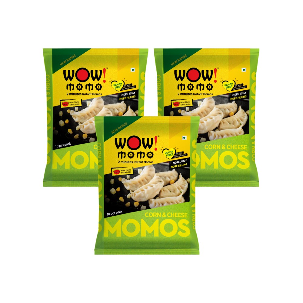 Wow! Momo Corn & Cheese Momos (Frozen) - Pack of 3 Price - Buy Online ...