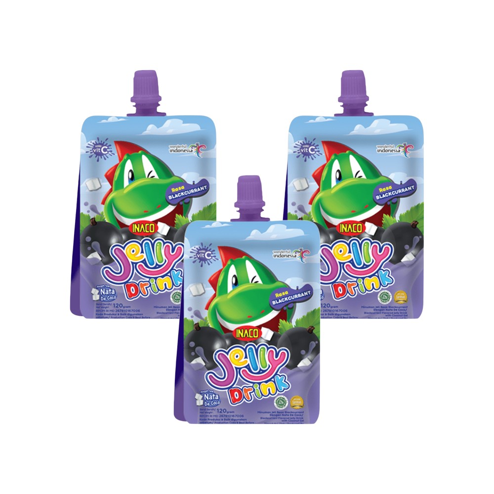 INACO Blackcurrant Jelly Fruit Drink - Pack of 3 Price - Buy Online at ...