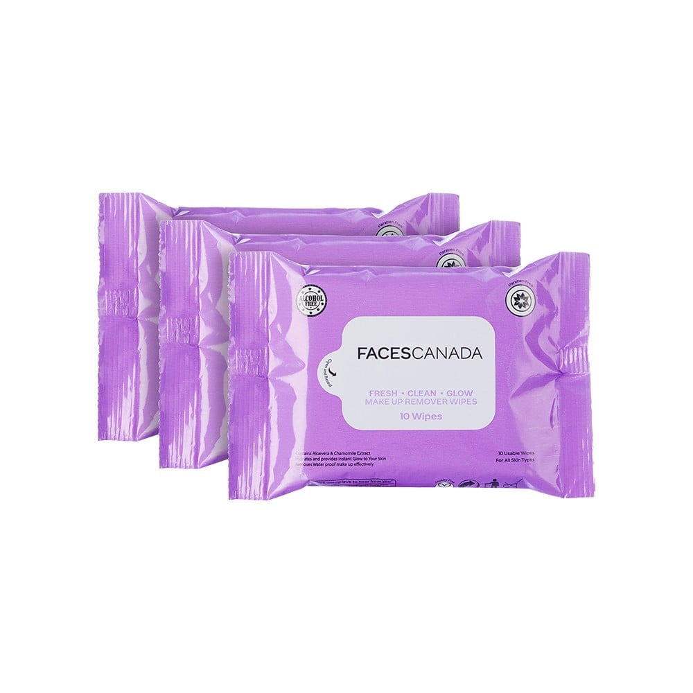Faces Canada Fresh Clean Glow Makeup Remover Wipes Price - Buy Online ...