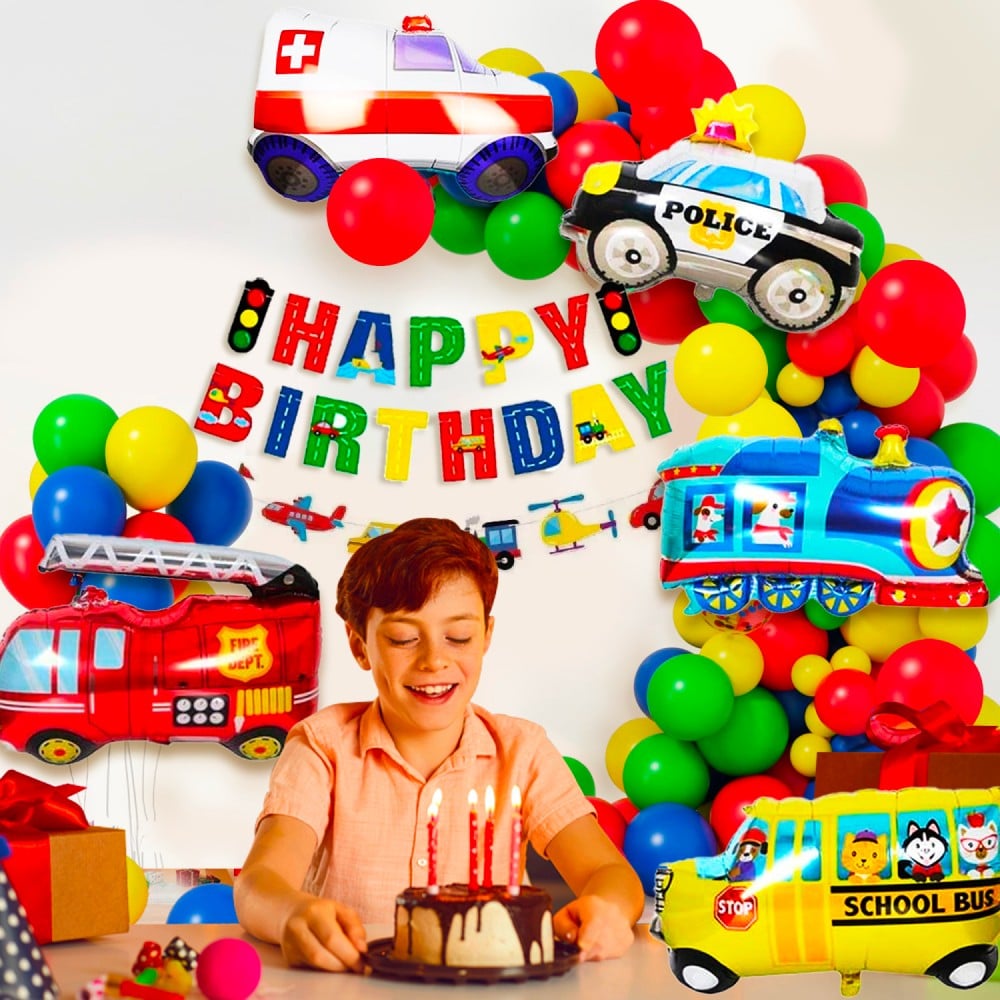 Transport Theme Birthday Decoration Kit Party Propz Price - Buy Online ...
