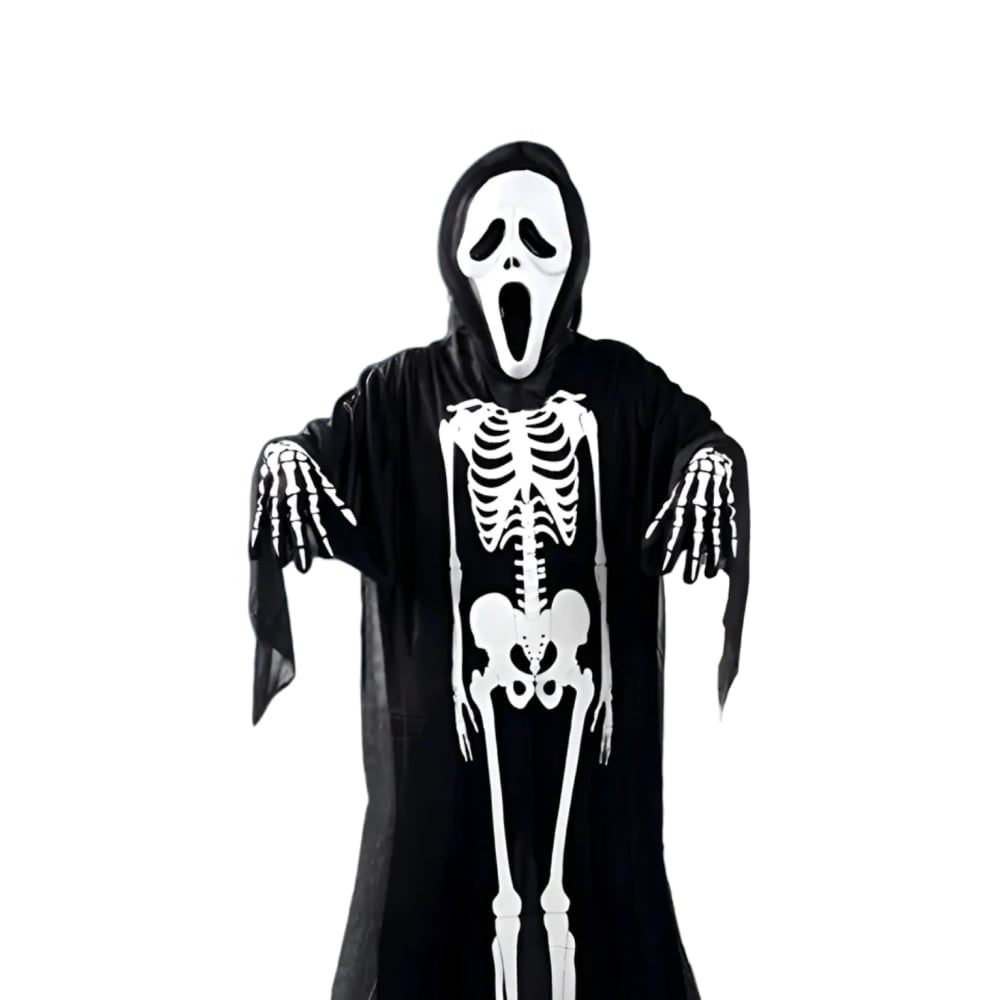 Scary Ghost Skeleton Halloween Costume (Black) - Toyshine Price - Buy ...