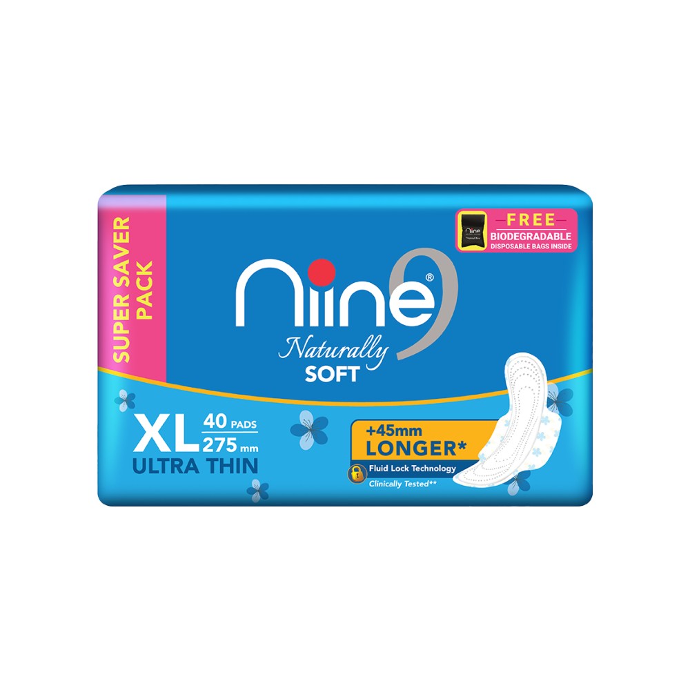 Niine Natural Soft Ultra Thin Sanitary Pads Price - Buy Online at ₹360 ...