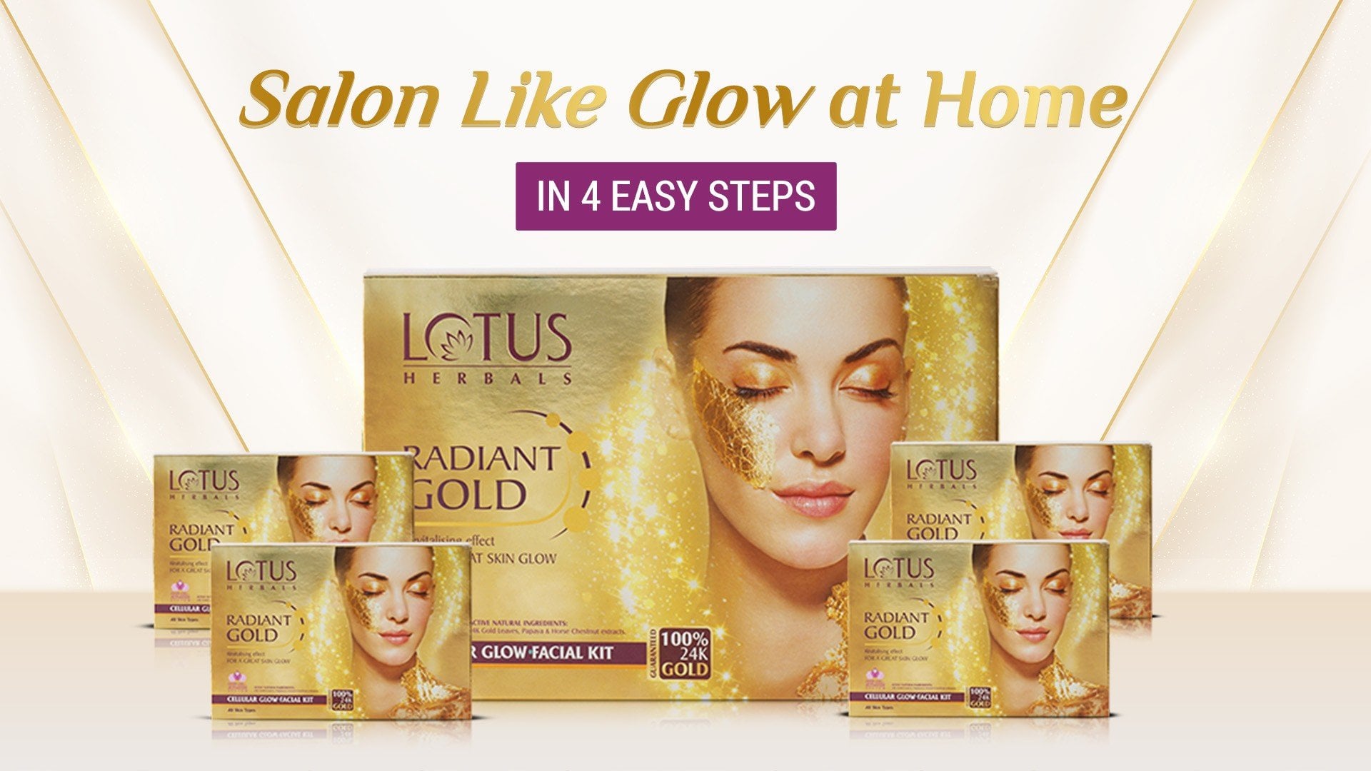 Lotus Herbals Radiant Gold Cellular Glow 1 Facial Kit Price - Buy ...