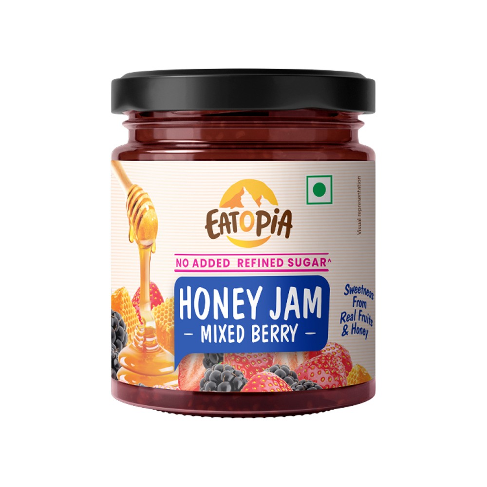 Eatopia Honey Mixed Berry Jam (No Refined Sugar) Price - Buy Online at ...