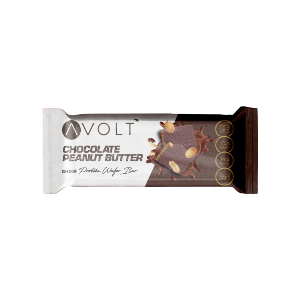 Avolt Chocolate Peanut Butter 14g Protein Wafer Bar Price - Buy Online ...