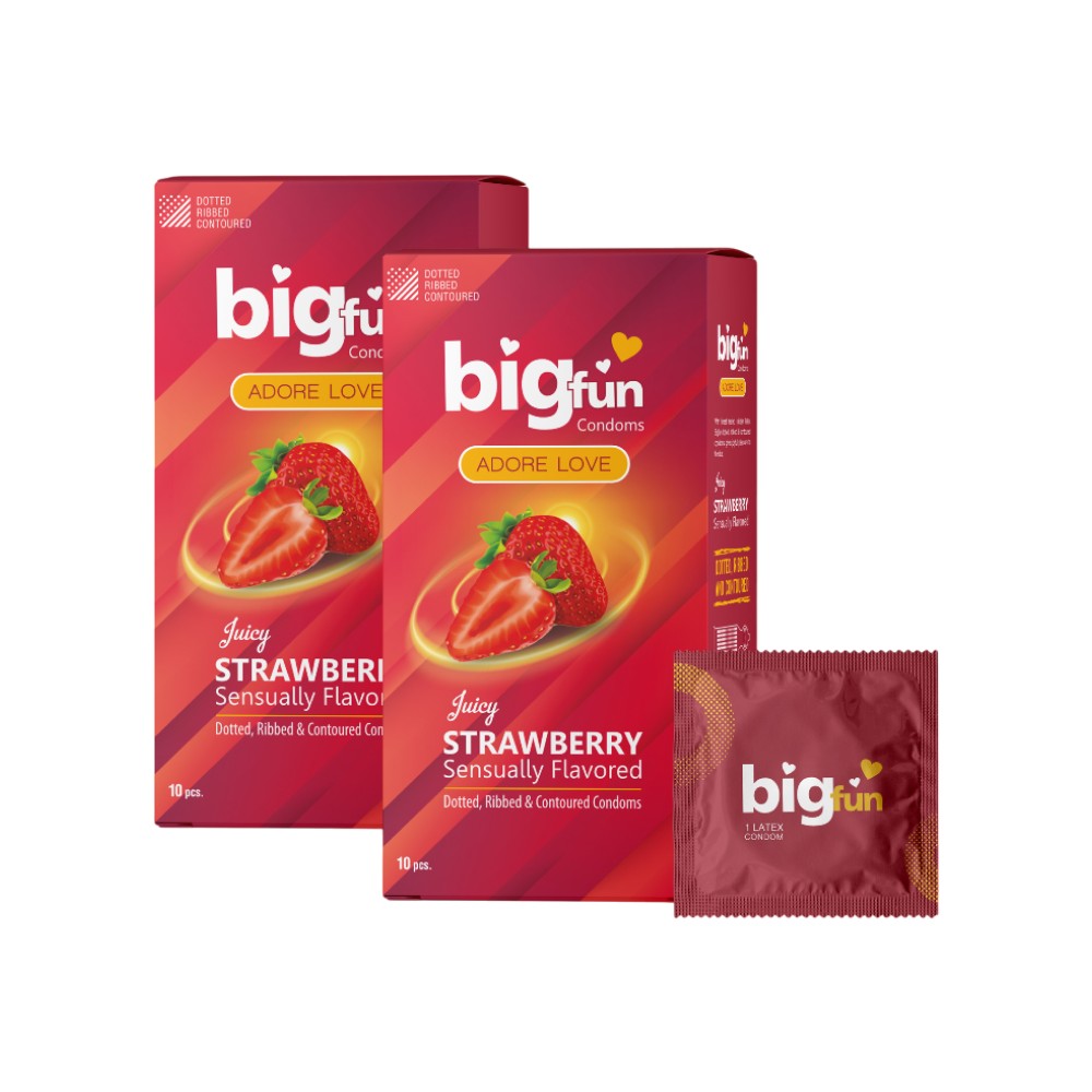 Bigfun Dotted Strawberry Condom Price - Buy Online at Best Price in India