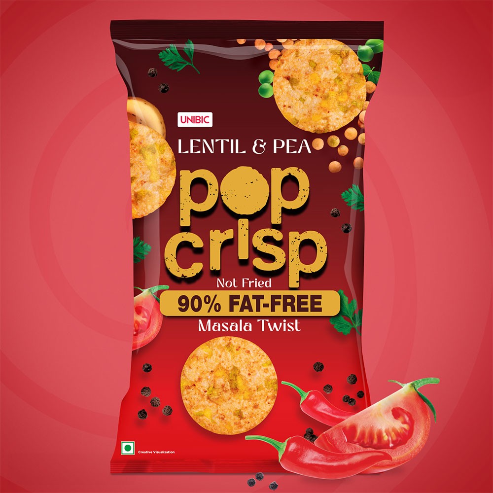 Unibic Lentil & Pea Masala Twist Pop Crisps Price - Buy Online at Best ...