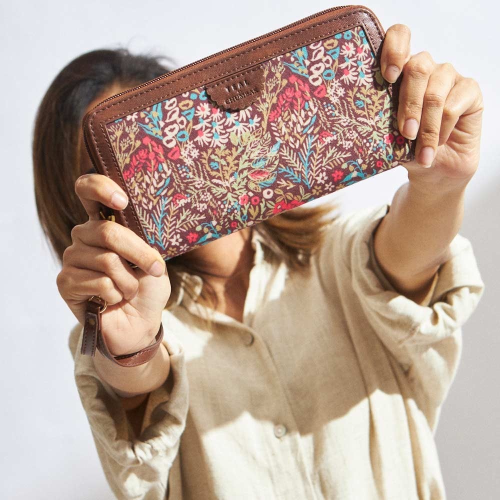 Teal By Chumbak Rainforest Long Wallet (Brown) Price - Buy Online at ...
