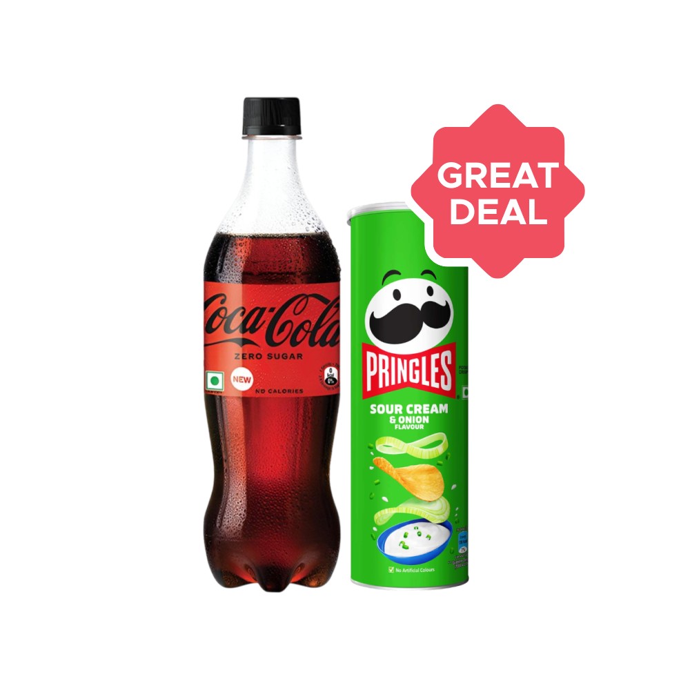 Coca-Cola Zero Sugar Diets & Lights + Pringles Sour Cream & Onion ...