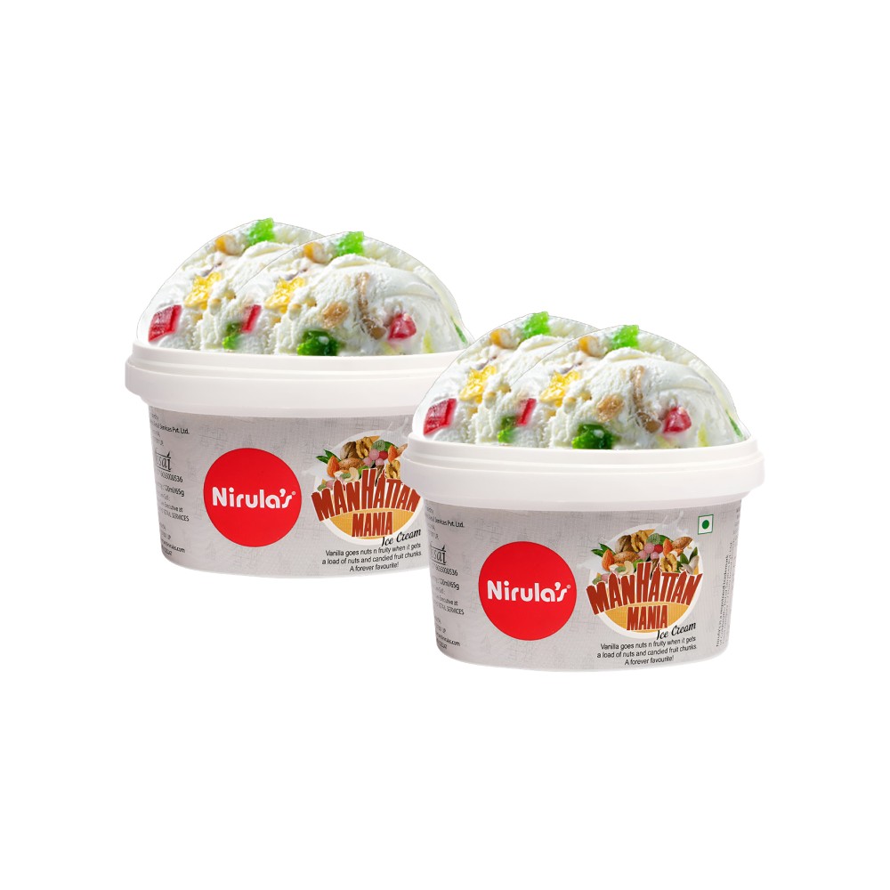 Nirula's Manhattan Mania Fruit & Nut Ice Cream Cup - Pack of 2 Price ...
