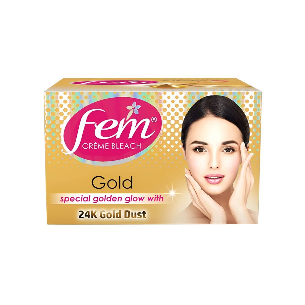 Fem Gold Fairness Naturals Face Bleach Price - Buy Online at ₹94 in India