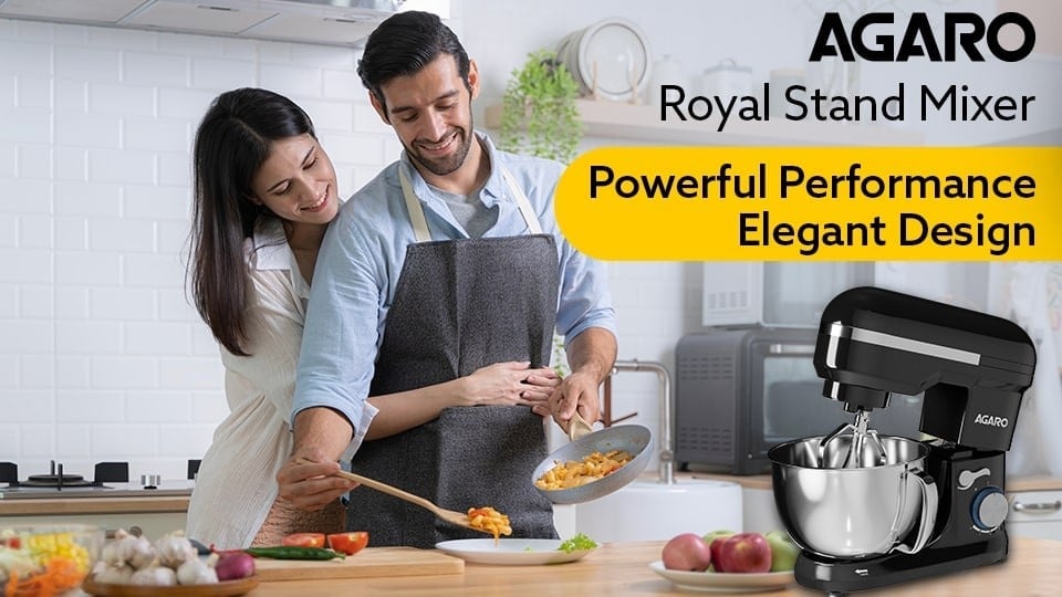 Agaro Royal Stand Stand Mixer (1000 W, Black) Price - Buy Online at ...