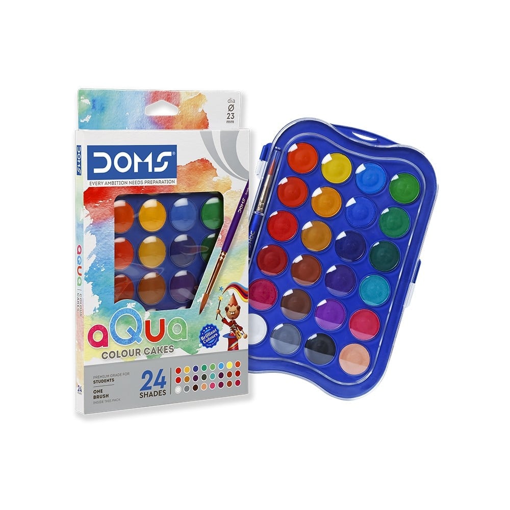 DOMS Water Color Cakes (24 Shades) (Multicolour) Price - Buy Online at ...