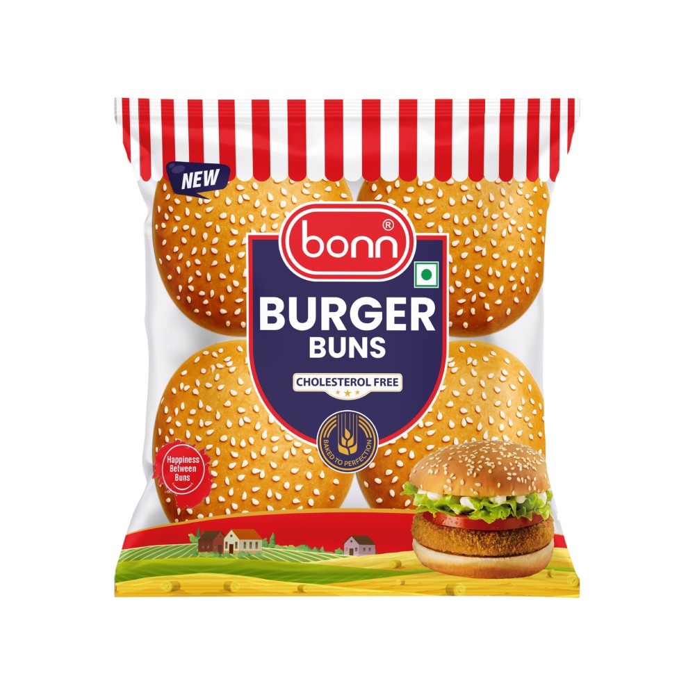 Bonn Sesame Burger Bun Bread Price - Buy Online at ₹38 in India